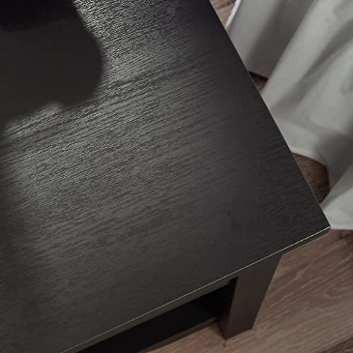 Sauder Dawson Trail Night Stand, L: 21.18" x W: 19.45" x H: 24.06", Raven Oak Finish