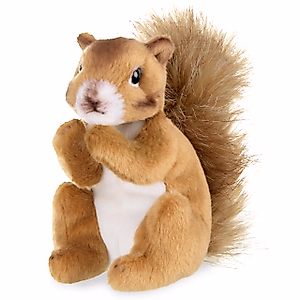 Bearington Collection Copper Plush Squirrel Stuffed Animal, 7 Inch