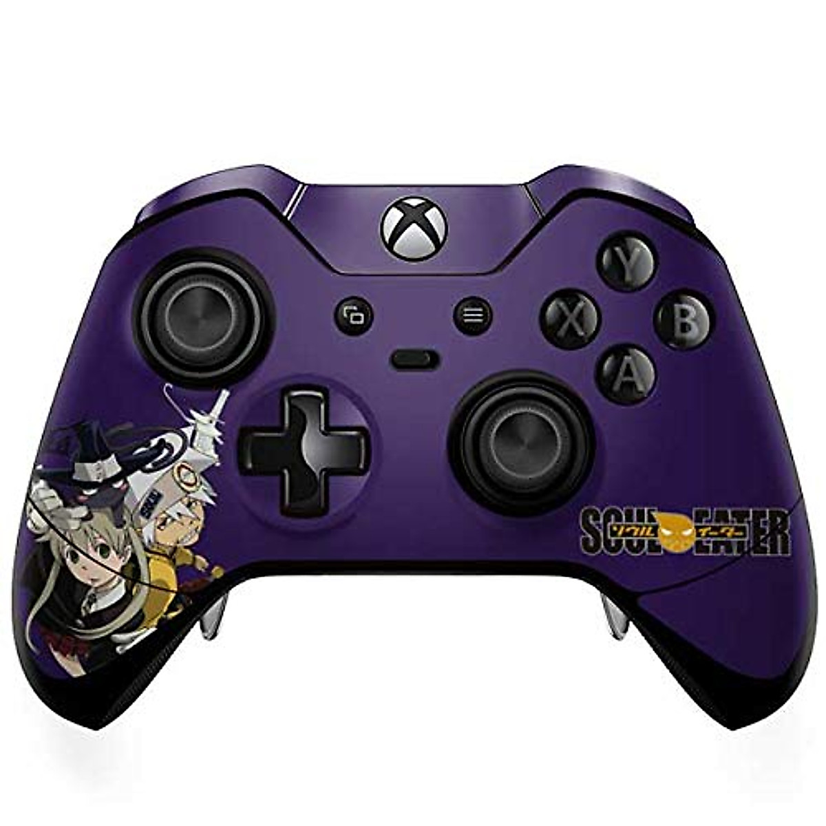 Skinit Decal Gaming Skin compatible with Xbox One Elite Controller - Officially Licensed Funimation Soul Eater Purple Design