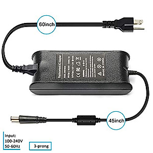 19.5V 3.34A 65W AC Adapter Laptop Charger Replacement for Dell Latitude 3190 3189 5400 5480 5490 7490 E5500 E5470 E6430 E6500 E6530 Chromebook 11 3120 3180 3189 Series