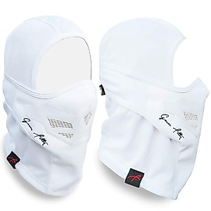 Full Balaclava Ski Face Mask. Use for Snowboarding & Cold Winter Weather Sports (One Size, White)