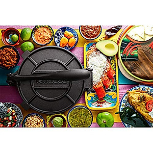 Tortillada – Premium Cast Iron Tortilla Press with Recipes E-Book (12 Inch)