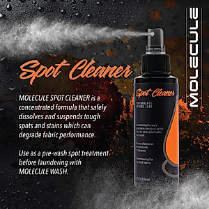 Molecule Clean Kit, 16 Ounce Wash, 4 Ounce Refresh, 4 Ounce Spot Cleaner, Laundry Bag, Performance Apparel Care, Race Suits, Removes Tough Spots and Stains (1 Kit)