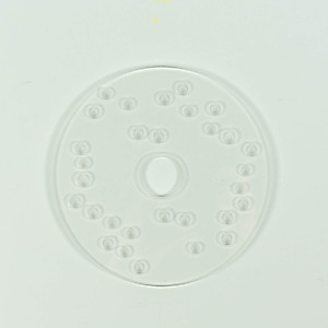 Jasper Tools Model 575 Base Plate Adapter for Plunge Routers | Allows for Perfect and Accurate Circles Cutting, Allows for Easy attaching of Guiding Stencils, (Transparent)