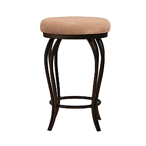 JOIN IRON Bar Stools Set of 2 Modern Bar Chairs, Barstools Counter Height, Easy 3-5 Minute Assembly for Bar, Kitchen, Dining Room Brown