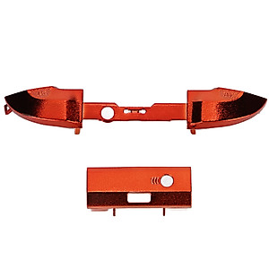 Game Handle Accessories, Compatible Beautiful Appearance Unique Durable Full Game Controller Plating Button Set for Series X(Electroplating red)
