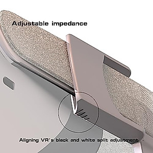 Headphone Compatible Meta Quest 2, Oculus Quest 2 Accessories, Adjustable Replacement Wireless Original Sound Earphones for Quest 2 (White Headphones)