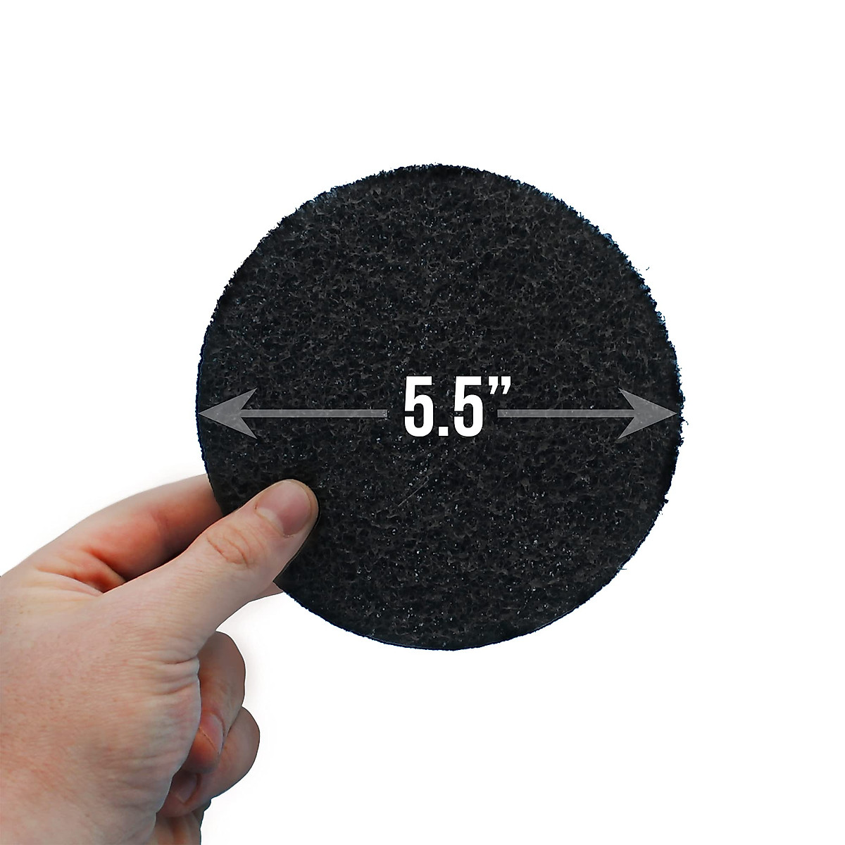 BioStrike Compost Crock - Activated Carbon Filters for Compost Bucket, Control Kitchen Odors, 5.5-inch Round, Made in USA (3 Count)