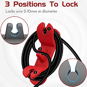 Cord Organizer for Appliances - Upgraded Patented 8 Pack Tidy Cord Wrapper Holder Wrap Keeper Cord Winder Stick on Kitchen Mixer, Blender, Coffee Maker, Pressure Cooker, Air Fryer (Multi-color)