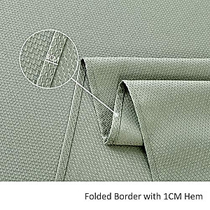 maxmill Rectangle Textured Tablecloth Waterproof Spillproof Wrinkle Free Table Cloth, Kitchen Dinning Tabletop Decoration, Fabric Table Cover for Outdoor and Indoor Use, 52 x 70 Inch, Sage Green