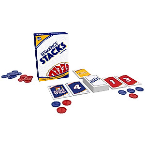 Goliath Sequence Stacks Card Game - Sequence Fun in a Five-Card Run, White