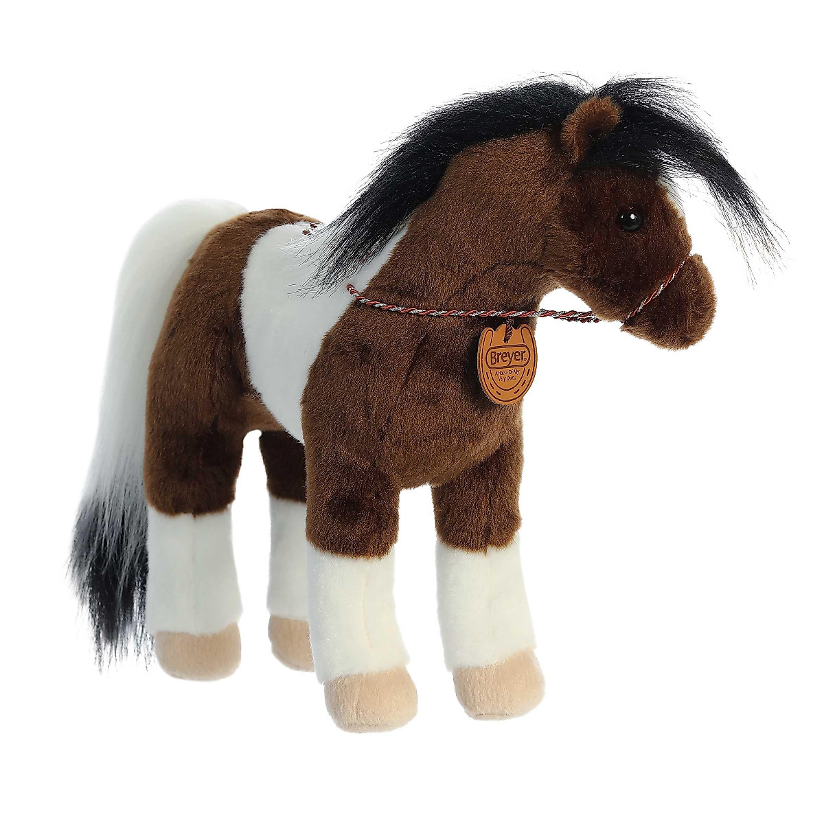 Aurora® Exquisite Breyer® Showstoppers Paint Horse Stuffed Animal - Realistic Detailing - Imaginative Play - Brown 13 Inches