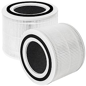 Core 300 Replacement Filter Compatible with Levoit Air Purifier Core 300-rf Core 300S, 3-in-1 Pre, H13 True HEPA, Activated Carbon Filtration System, Pack of 2