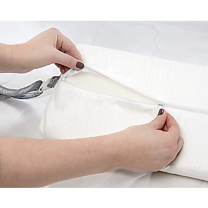 Regalo Double Sided Extra Long Toddler Bed Rail Bumper Foam Safety Guard for Bed, Bonus Kit, Includes Waterproof Cover and Reinforced Anchor Safety System, White