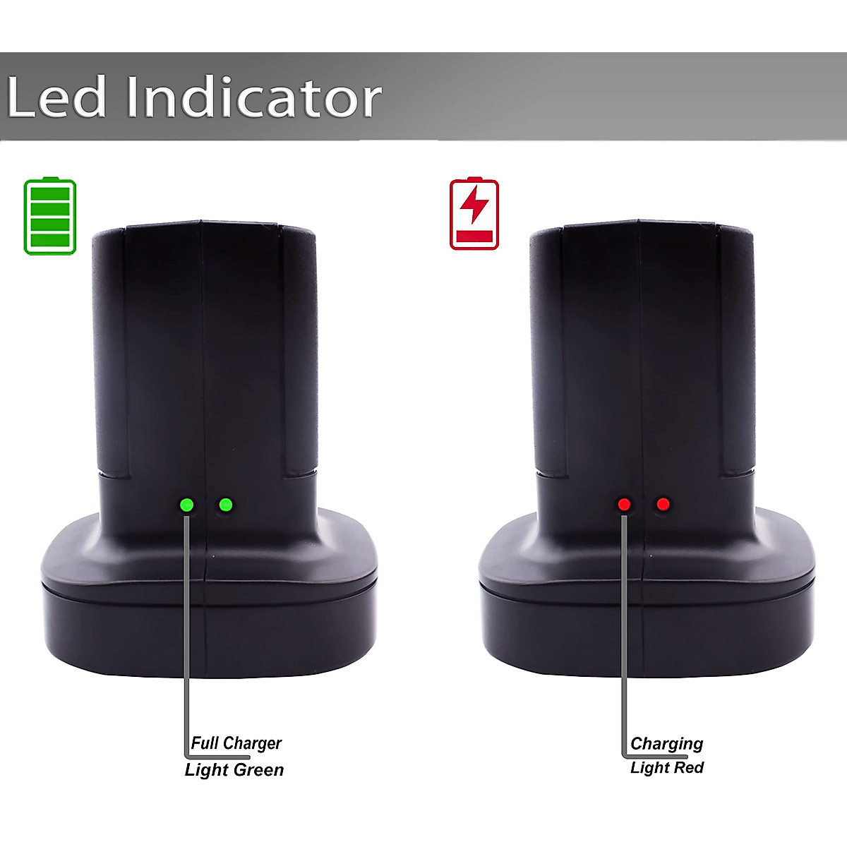 2-Pack Xbox 360 Controller Rechargeable Battery (3600mAh) with Dual Charging Dock Charger Station Stand Base, fit for Xbox 360 Wireless Controller