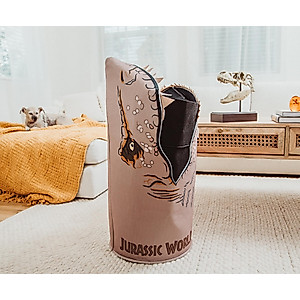 Ukonic Jurassic World Open-Mouth T-Rex Clothes Hamper, Laundry Basket | Storage Organizer for Blankets, Toys