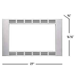 Panasonic 27” Microwave Trim Kit for Panasonic 1.1 cu ft Microwave Ovens – NN-TK623G (Stainless Steel)