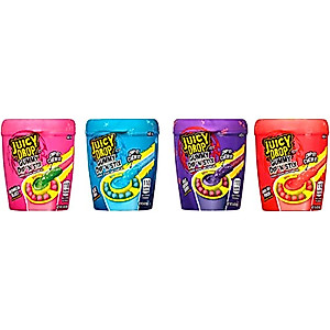 Juicy Drop Dip ‘N Stix Halloween Sweet & Sour Candy Variety Pack - 8 Count Sweet Candy & Sour Gel In Assorted Fruity Flavors - Fun Gummy Candy For Halloween Candy Bowls, Parties & Trick Or Treating