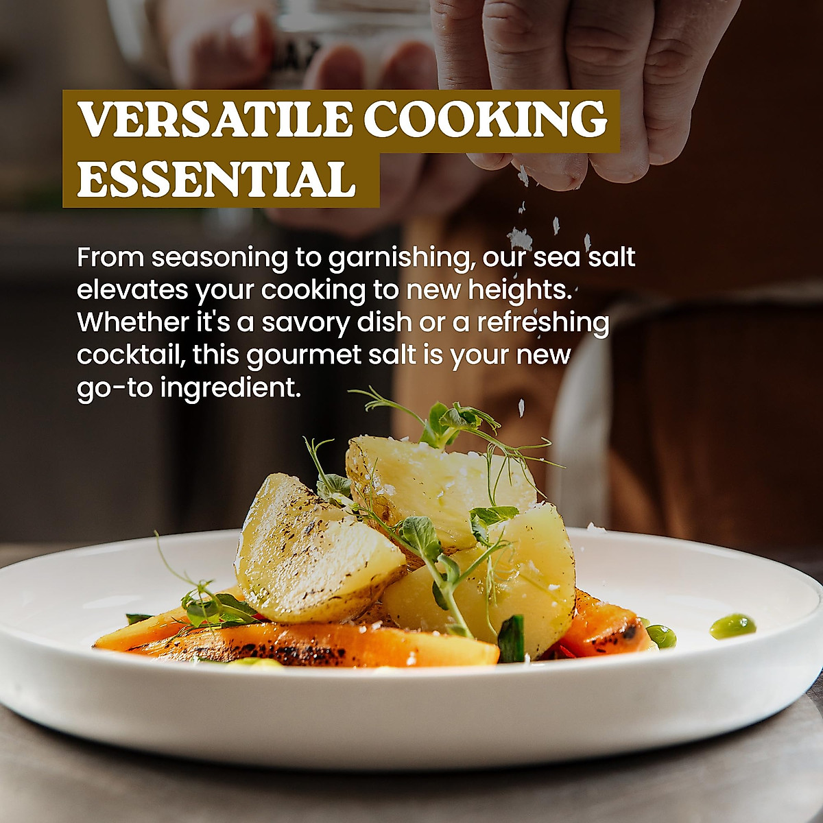 Cinta - Balinese Kusamba Sea Salt, Hand-Harvested Sea Salt from Bali, All-Natural Small Crystal Sea Salt With No Additives or Refining, Natural Salt for Cooking, Snacks, and More, 5.3 oz