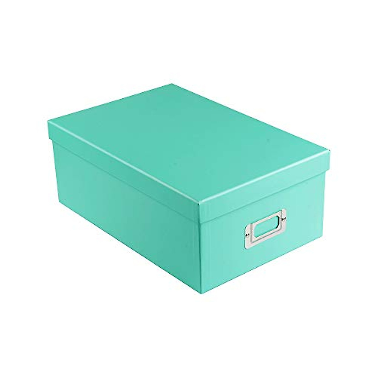 novelinks Photo Case 4" x 6" Photo Storage Box - 10 Inner Picture Storage Container Photo Organizer Case Picture Box Storage Photo Craft Keeper (Green)