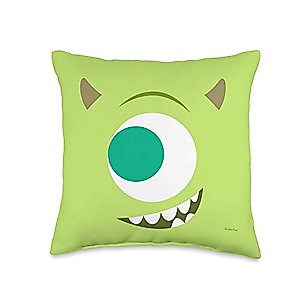 PIXAR Disney Monster, Mike Throw Pillow, 16x16, Multicolor