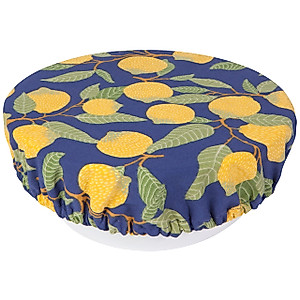 Now Designs Lemons Save It Reusable Cotton Bowl Covers 7.5 and 9.25 inch, Set of 2