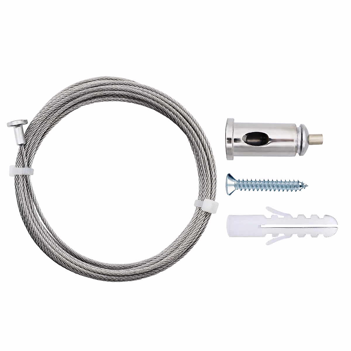 GOSLARLIT 10 Set Ceiling Hanging Wires,Suspension Steel Cable kit for LED Panel Light |Chandeliers |DIY Hexagon Lights (118.18inch per Set)