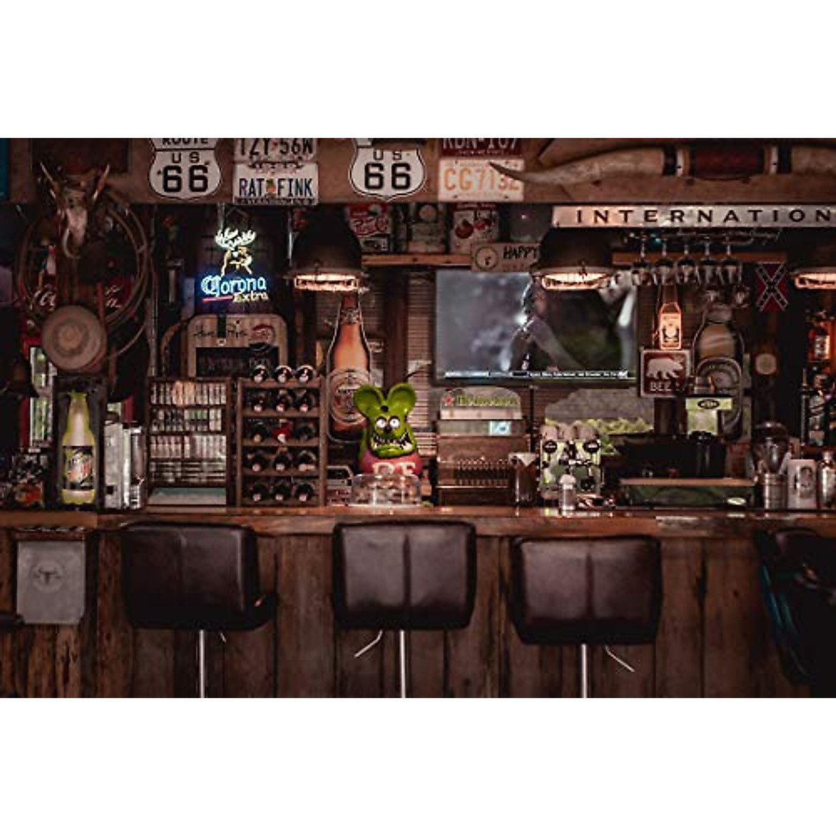 Wisesign Too Mean to Live Too Young to Die, Rat Fink, Ed Roth, Big Daddy, Daddy Roth, Metal Sign 8X12 Inches Funny Retro Signs