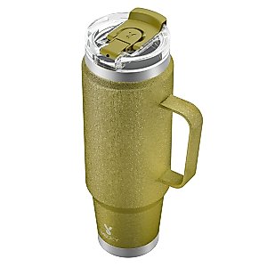 Meoky 40oz Tumbler with Handle, Stainless Steel Travel Mug with 2-in-1 Straw and Sip Lid, Vacuum Insulated Coffee Mug, 100% Leak Proof, Keeps Cold for 34 Hours or Hot for 10 Hours (Forest)