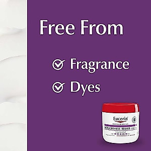 Eucerin Roughness Relief Cream, Fragrance Free Body Cream for Dry Skin, 16 Oz Jar