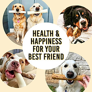 FIDELIS Rawhide-Free Treat Sticks, Long Lasting, Collagen Dog Chews, Treats, Small & Large Dogs, Beef Collagen, Gluten-Free, Grain-Free, Dog Chew, Bones-Alternative, Made in USA, 4pk, Chicken, 7"