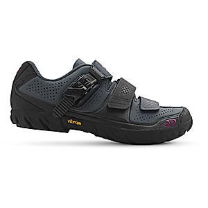 Giro Terradura Womens Mountain Cycling Shoe − 37, Dark Shadow/Berry (2019)