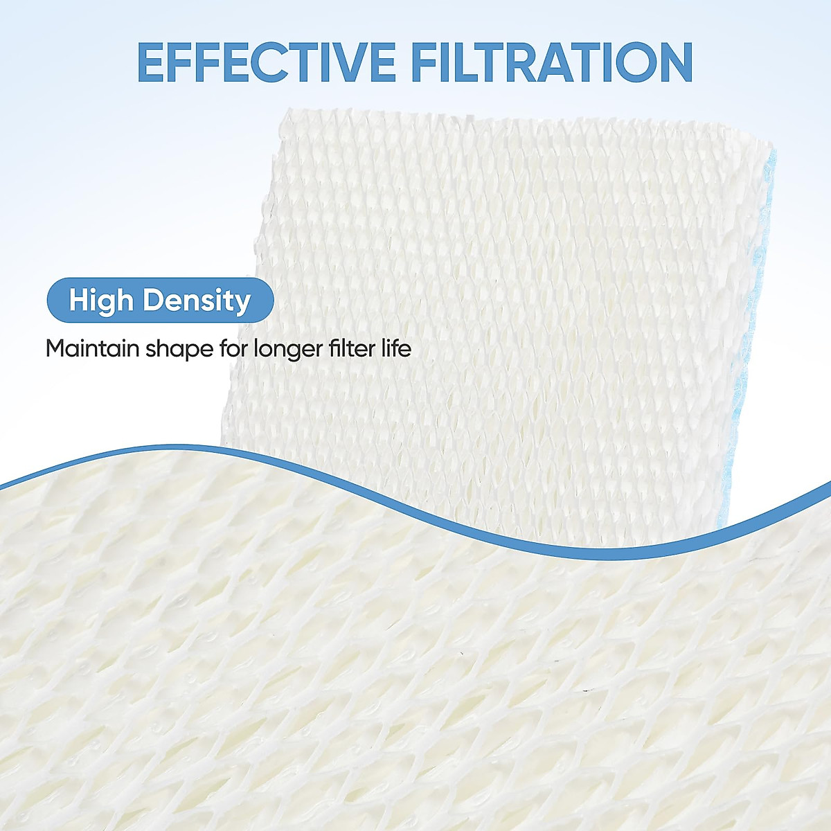 LBLVBNEWD HFT600 6 Pack Humidifier Wicking Filter T Replcement Compatible with Honeywell HEV615 HEV620 Humidifier, Compared to Part HFT600T HFT600PDQ Wicking Filter, Blue