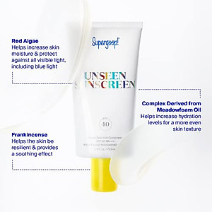 Supergoop! Unseen Sunscreen - SPF 40 - .5 fl oz - Pack of 2 - Invisible, Broad Spectrum Face Sunscreen - Weightless, Scentless, and Oil Free - For All Skin Types and Skin Tones