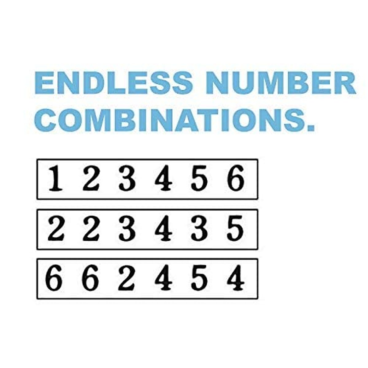 Cosco Automatic Numbering Machine, 6-Digits, 8 Modes, Black Ink (026138)