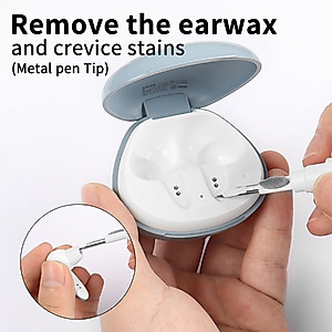 YAODHAOD Cleaner Kit for Airpod, Airpods Pro 1 2 3 Cleaner Kit, 3 in 1 Multifunction Bluetooth Earbuds Cleaning Pen with Soft Brush for Phone Charging Port,Earbuds,Earpods,Earphone,Headphone (White)