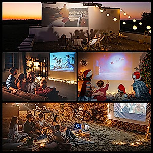 2022 4K FHD 5G WiFi Projector,Bluetooth Projector,4-Point auto Keystone adjustabler, Upgrade 800ANSI 240" Home Theater Video Projector with HDMI, USB, Laptop, iOS & Android Smartphone