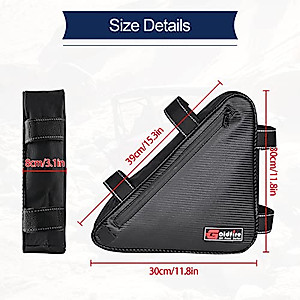 For Talon 1000 Storage Bag Accessories, Hutexcio UTV Triangle Corner Bags Side Pillar Gear Bags for Talon 1000R 1000X 1000X4 2019 2020 2021 2022 2023 (2 Pack,Black)