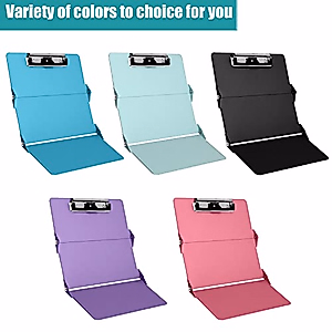 Nursing Clipboard Foldable, Foldable Clipboard w/ Nursing Edition Cheat Sheets,3 Layers Aluminum, Nurse Clipboard w/ Low Profile Clip&Pen Clip Pocket Clipboard for Students, Nurses and Doctors,Purple