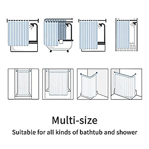 FFjingpu Colorful Chakras Shower Curtain Set Waterproof Washable Polyester Bath Curtain Anti-Slip Rugs Toilet Lid Cover Bath Mat Set（71X71Inch）