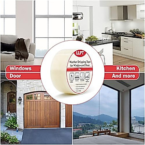 LLPT Transparent Weather Stripping Tape 2” x 108 Ft for Window and Door Ultra High Performance Weather Resistant Tape for Window Draft Insulation No Mess (WWT208)
