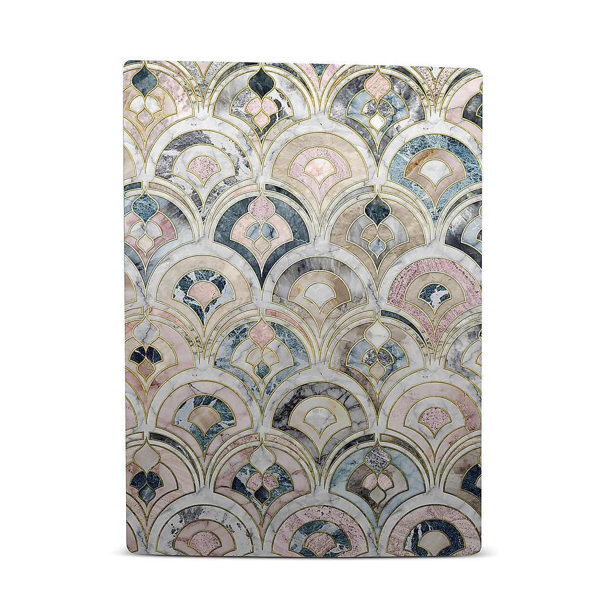 Art Deco Tiles in Soft Pastels Art Mix Matte Vinyl Faceplate Sticker Gaming Skin Case Cover Compatible with Sony Playstation 5 PS5 Digital Edition Console and DualSense Controller