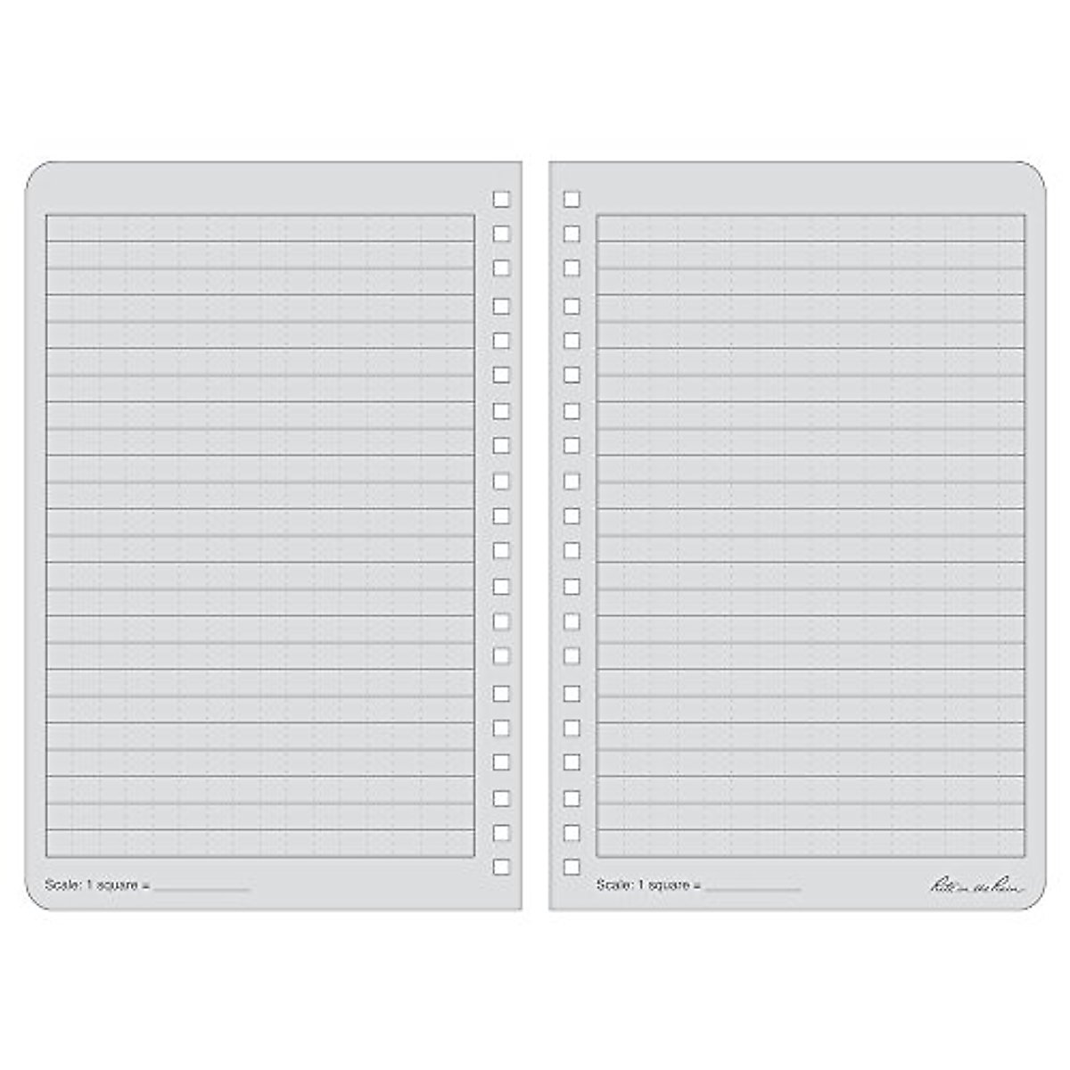 Rite In The Rain All-Weather Side-Spiral Notebook, 4 5/8" x 7", Black Cover, Universal Pattern (No. 773)