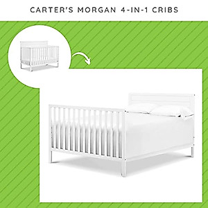 Full-Size Conversion Kit Bed Rails for Davinci Carter's Cribs - (White)