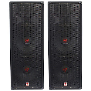 Rockville (2) RSG12.28 Dual 12 2000 Watt 8-Ohm Passive Pro Audio PA Speakers