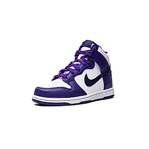 Nike Preschool Dunk HI (PS) DH9753 100 - Size 11C, Sail/University Blue-white-bla, 11 Little Kid