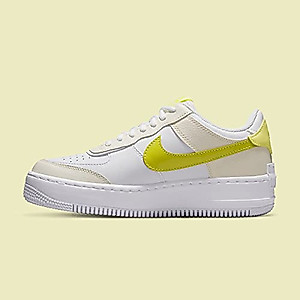 Nike Women's Shoes Air Force 1 Shadow SE Pale Ivory Light Zitron DJ5197-100 (Numeric_7)