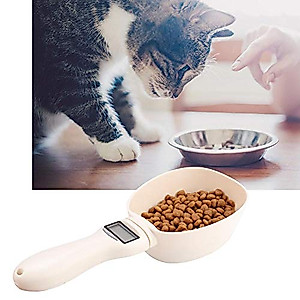 Electronic Measuring Spoon, Accurate Food Scales Kitchen Spoons, Pet Food Measuring Scoop with LCD Display, Multi-Function Digital Spoon Scale Weigh Up 1-500g, Support Unit g/ml/Cup/fl'oz