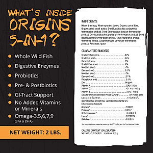 Rogue Pet Science Medium Dog Bundle with Origins Canine 5-in-1 Dog Food Topper and Healthy Weight Natural Weight Gainer for Dogs