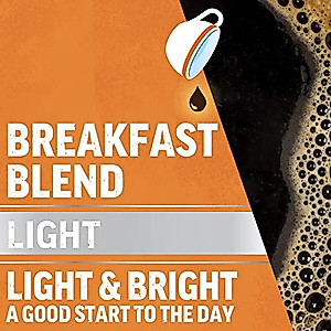 Maxwell House Breakfast Blend Ground Coffee, Light Roast, 11 Ounce Canister